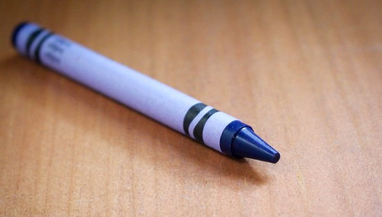 Indigo crayon by mittens (Marilyn) · 365 Project