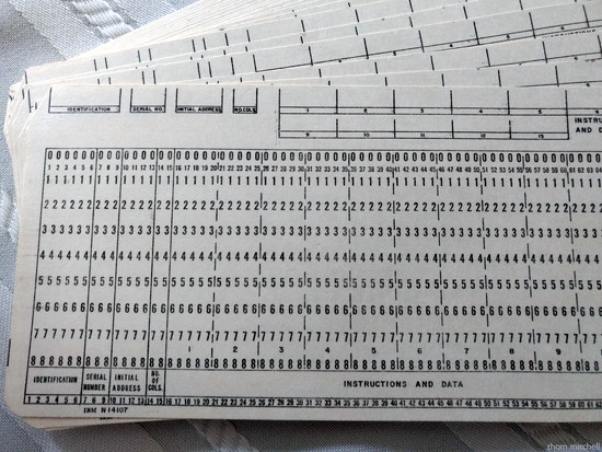 Hollerith cards by Thom Mitchell · 365 Project