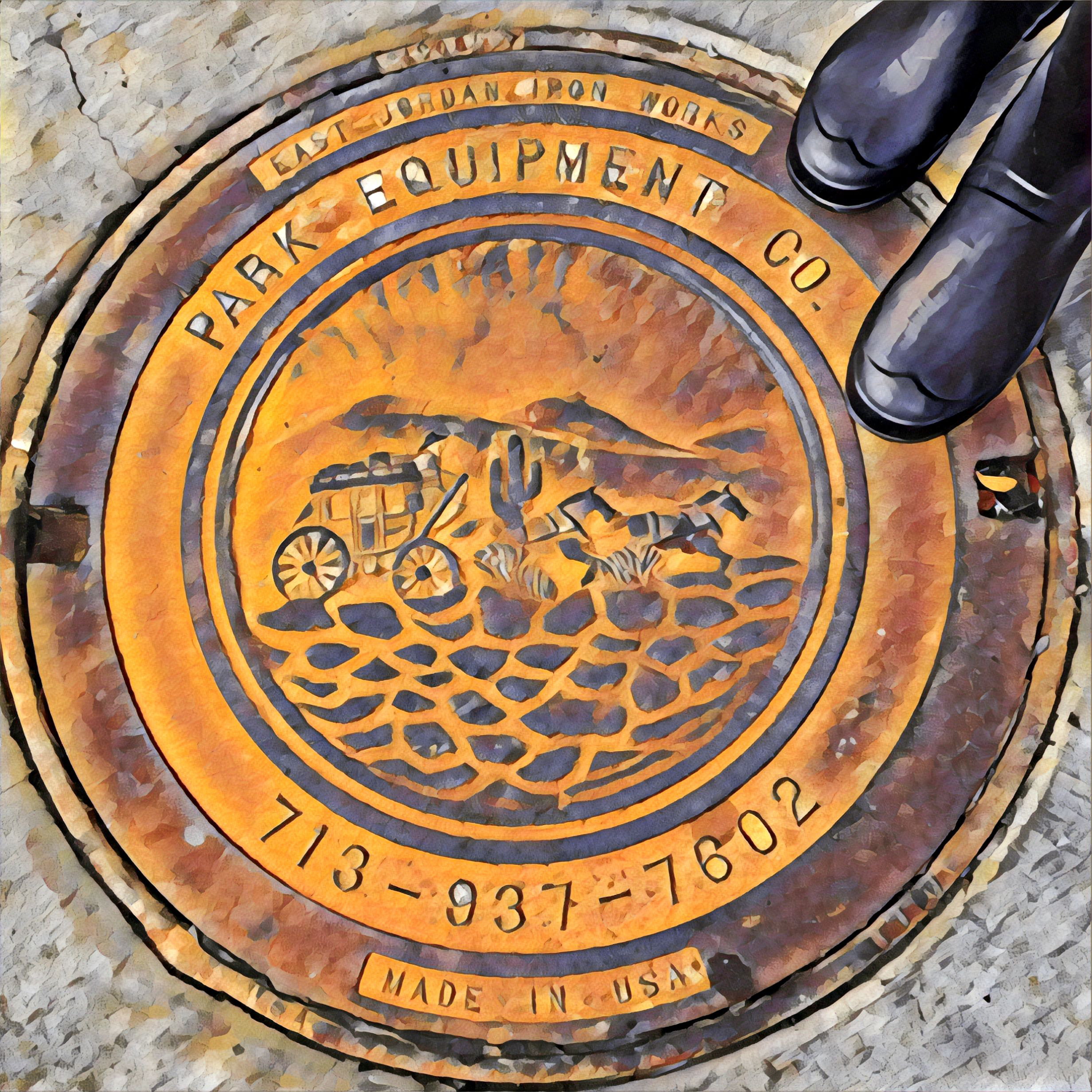 A Texas manhole cover by Lou Ann · 365 Project