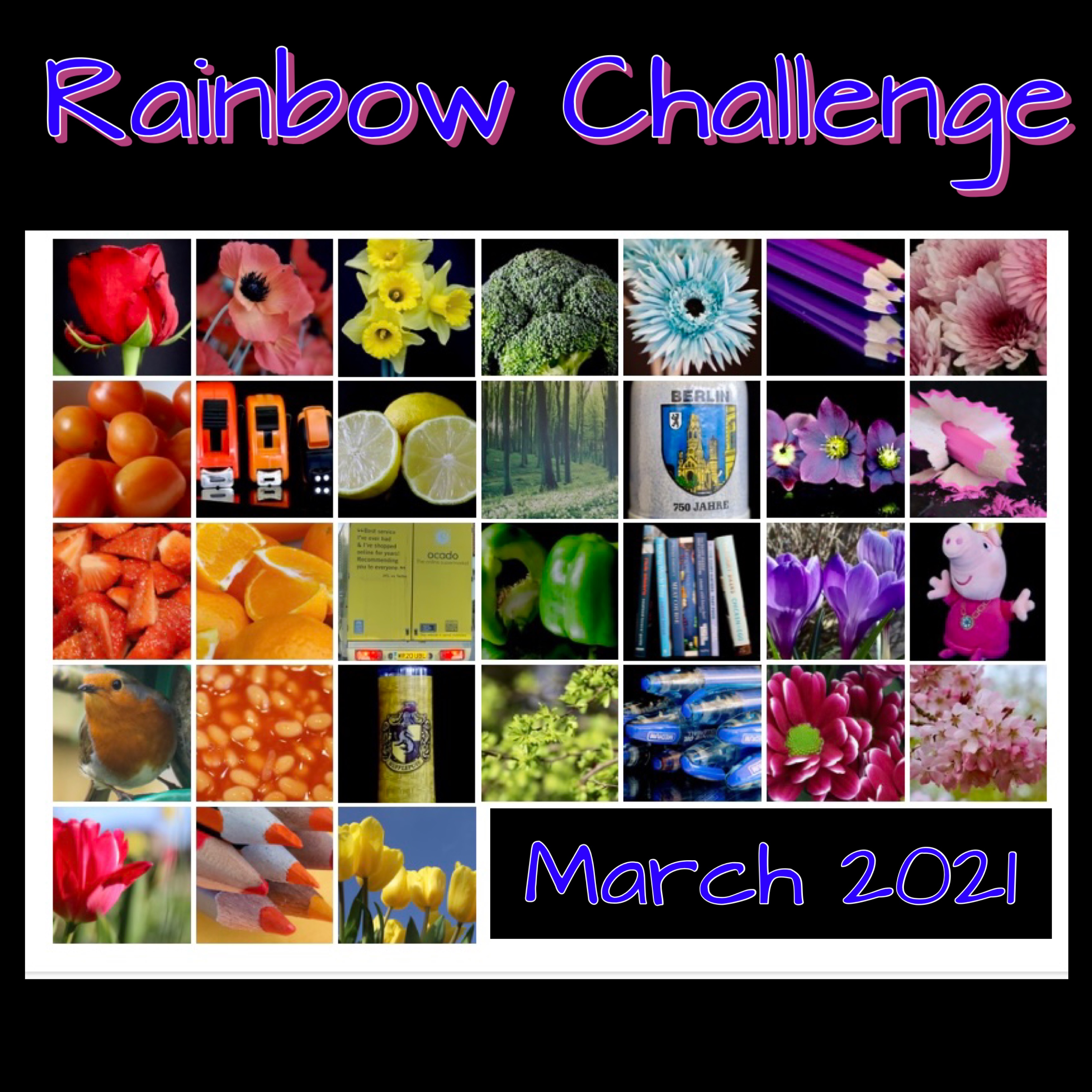 Rainbow Challenge 2021 Calendar by Phil Sandford · 365 Project
