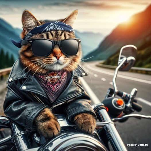 Biker Cat by Rob Falbo · 365 Project