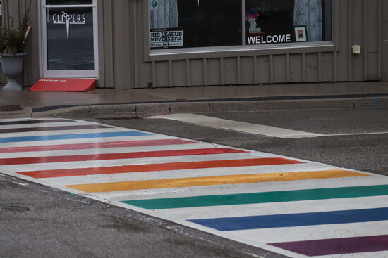 Colourful Stripes on a Grey Day by Jessica Eby · 365 Project