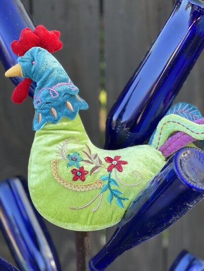 Felipè and the blue bottle tree by Lou Ann · 365 Project
