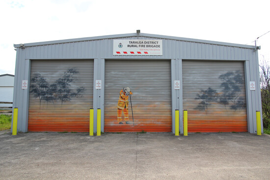 Taralga bush fire mural by Linda E · 365 Project