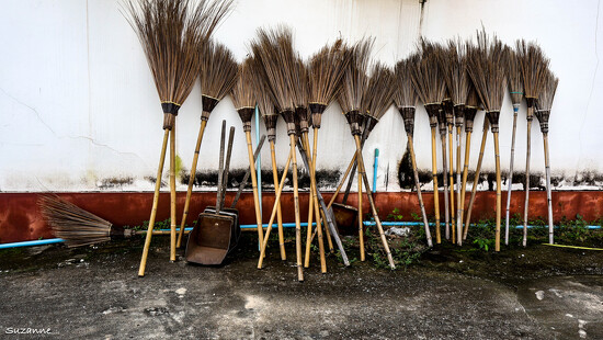 Temple sweeping by Suzanne · 365 Project