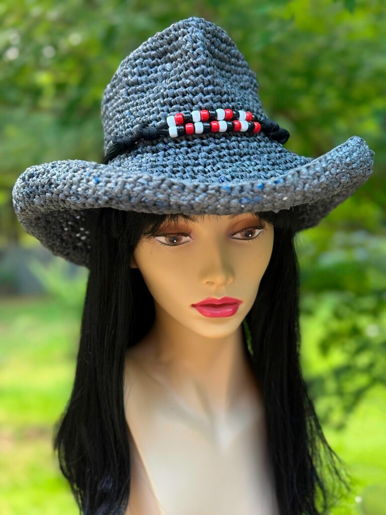 Pinched front plarn cowgirl hat... by Mags · 365 Project