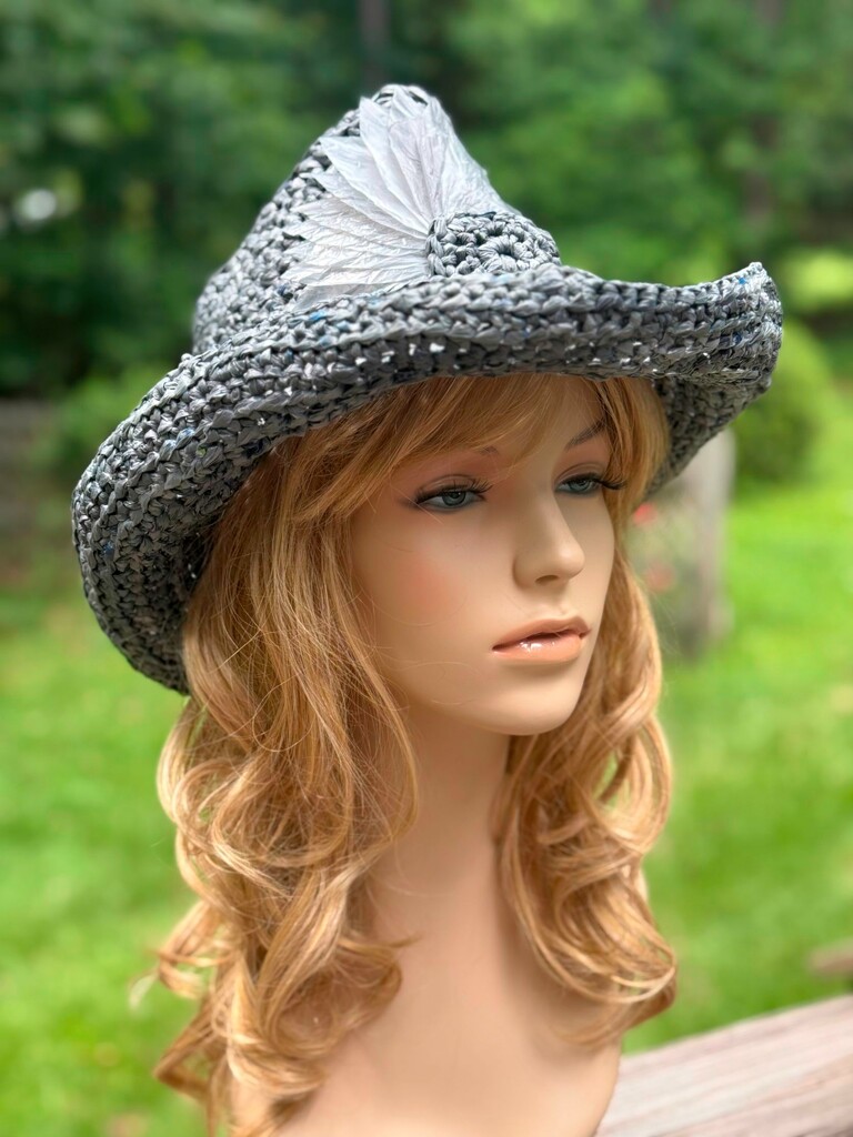 Frontside of my Richard Petty style cowboy hat... by Mags · 365 Project