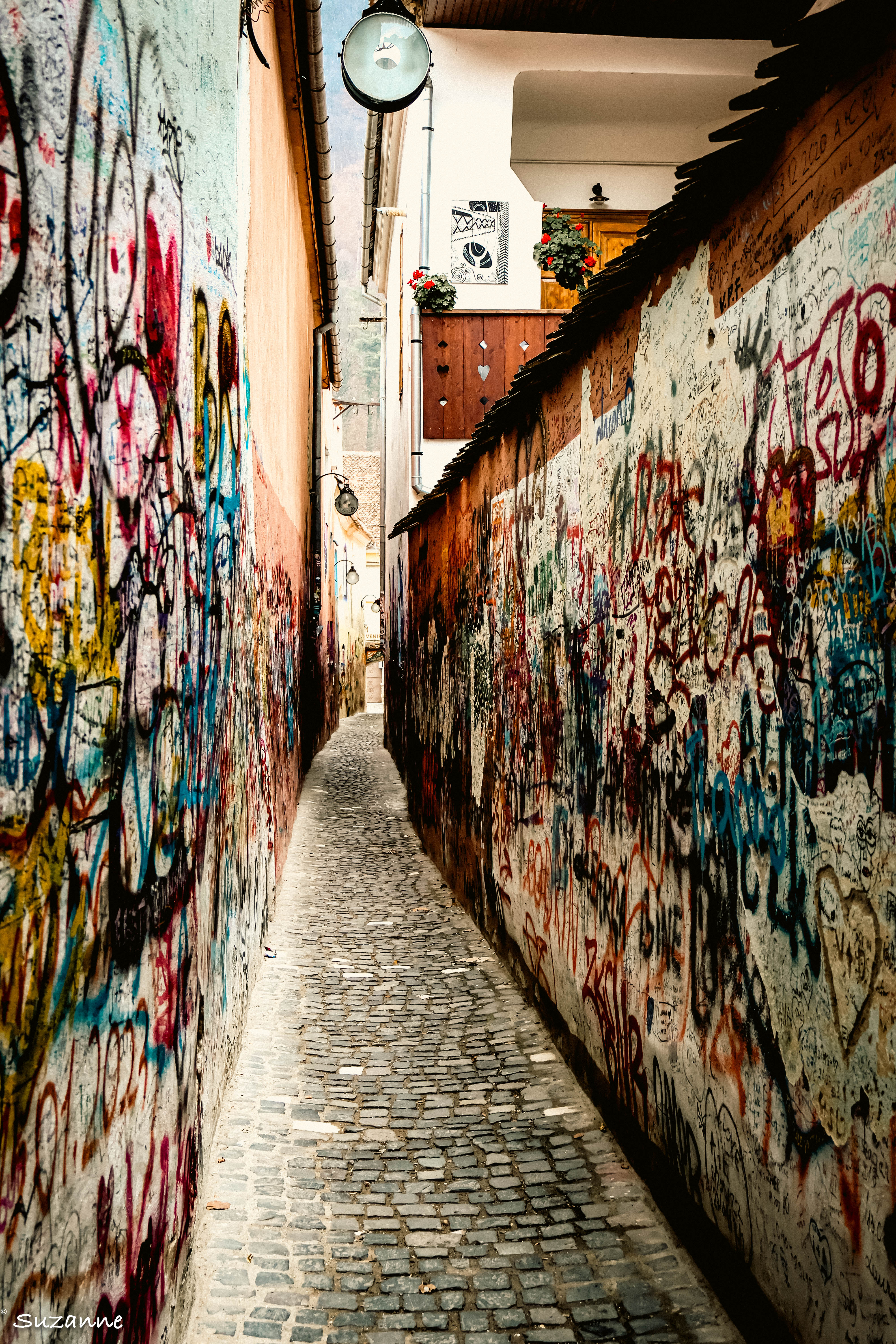 Strada Sforii (Rope Street) Brasov, Romania by Suzanne · 365 Project
