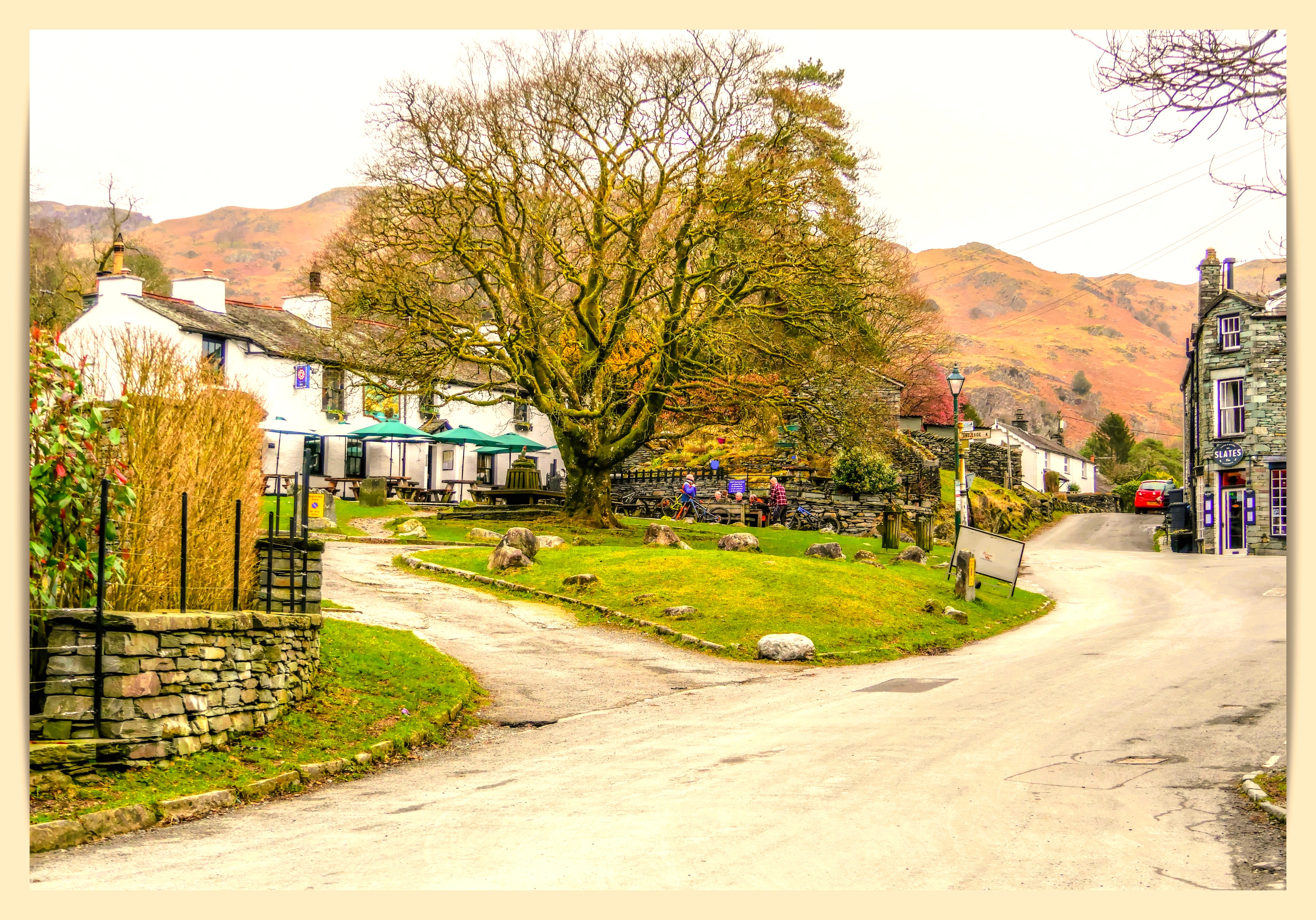 Elterwater Village,Cumbria (looking back) by carol white · 365 Project