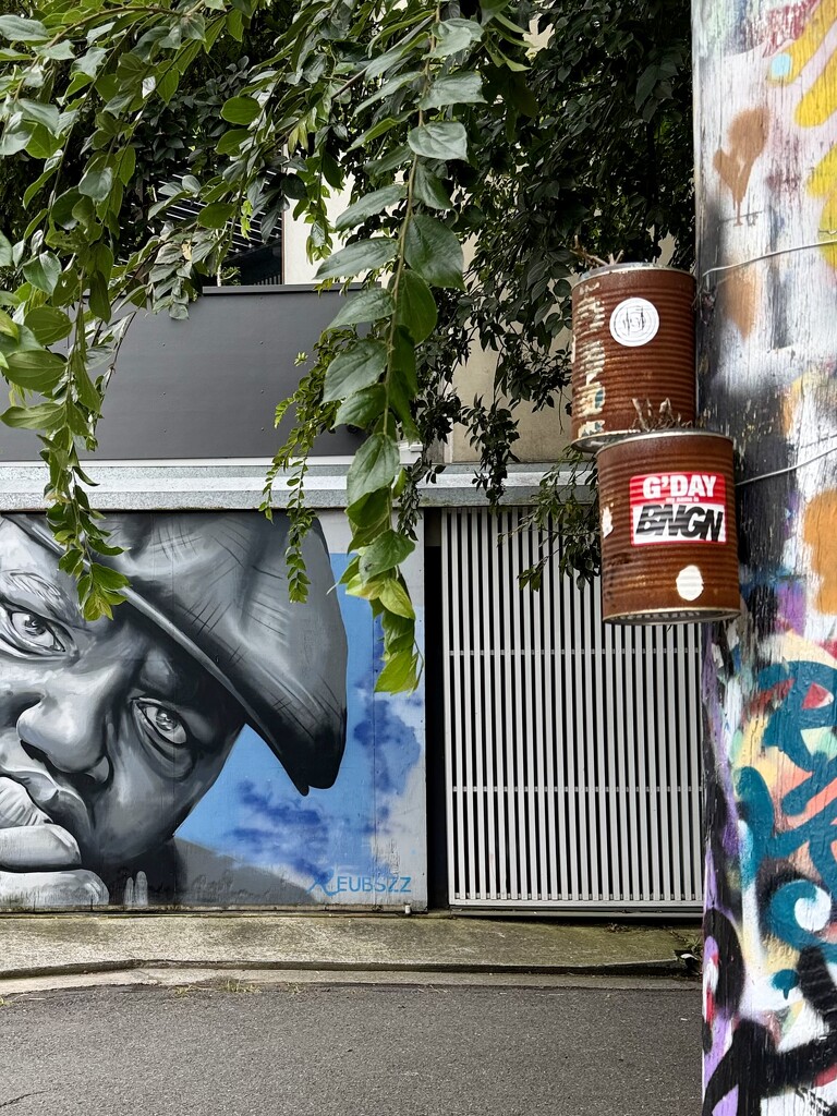 A rapper peeking around the corner by Kate A 🇦🇺 · 365 Project